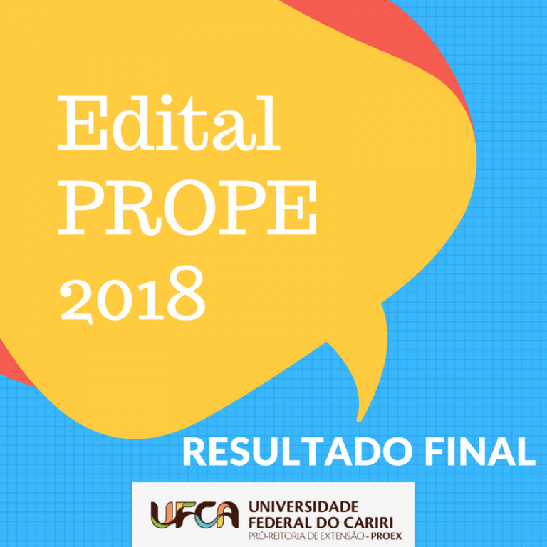 Editais – PROPE – Pró-Reitoria de Extensão da UFCA